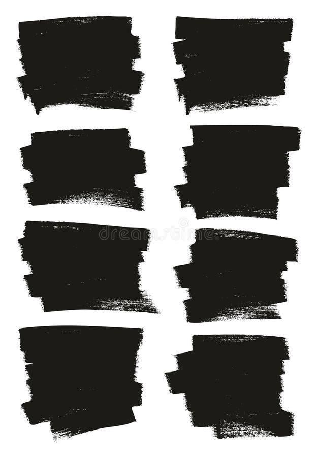 Tagging Marker or Brush Stroke Texture Realistic Vector Illustration ...