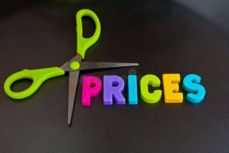 Prezzi scontati immagine stock. Immagine di deflazione - 36619237