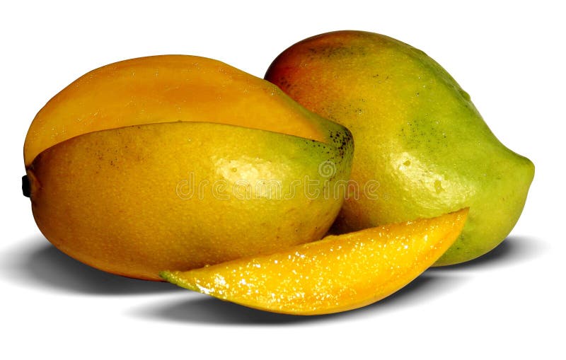 Tagli il mango immagine stock. Immagine di mangi, mango - 107887