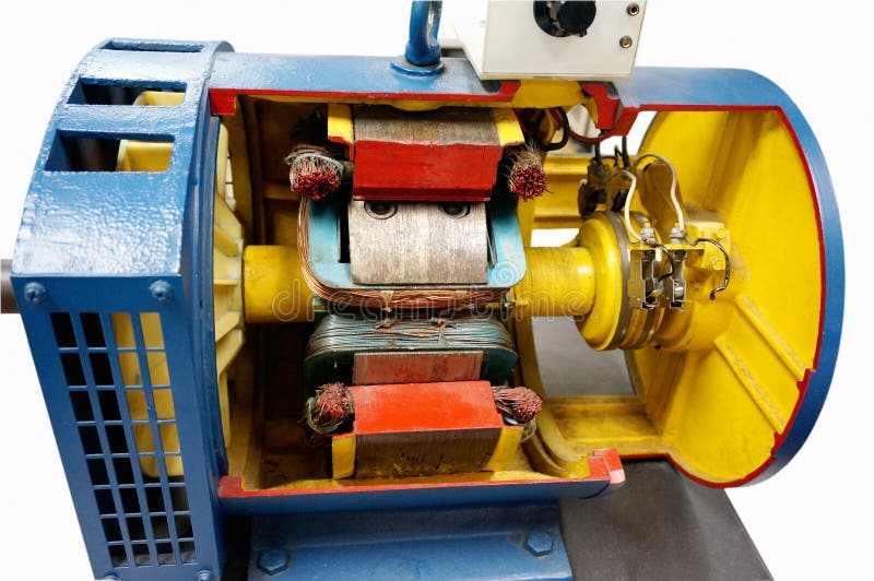 Motore sincrono a taglio immagine stock. Immagine di elettricità - 52634505