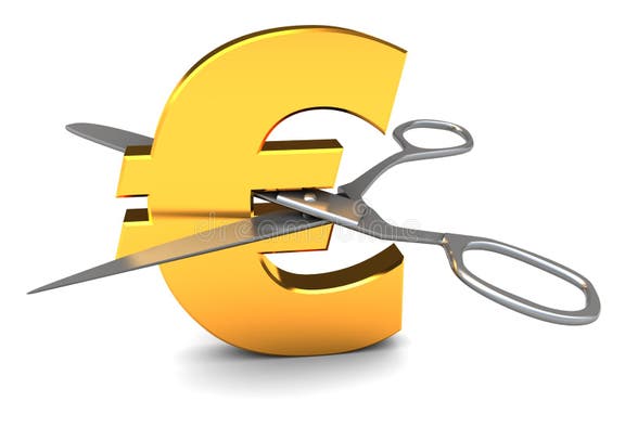 Taglio dell'euro illustrazione di stock. Illustrazione di lamierina ...