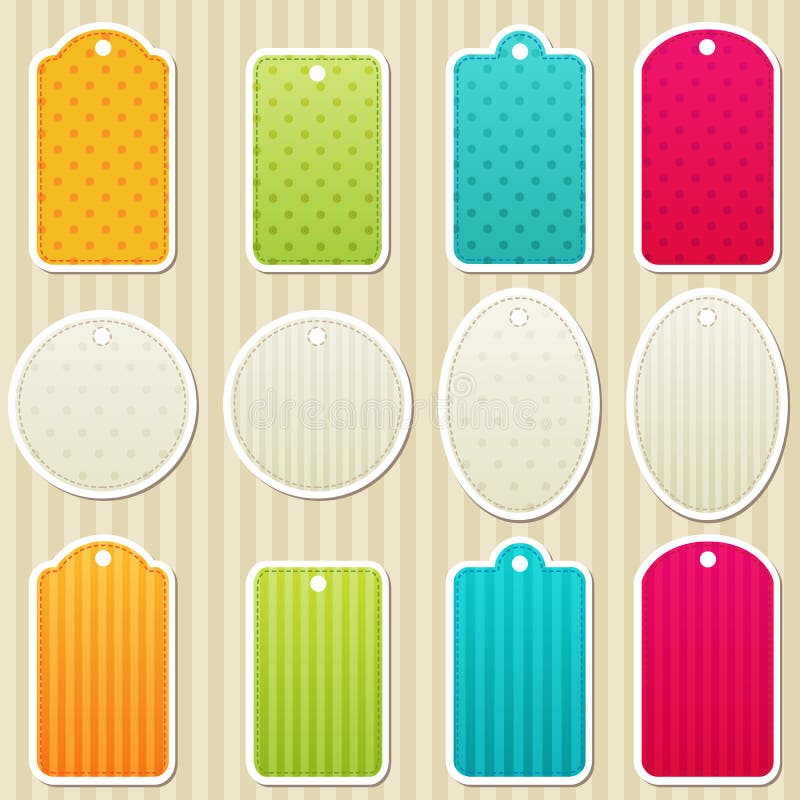 Tags stock vector. Illustration of pattern, ornament - 24466347
