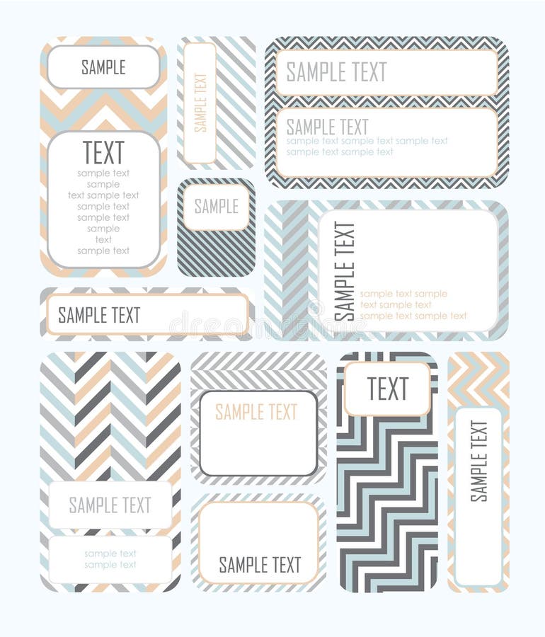 Tags for Design or Scrapbook Stock Vector - Illustration of price ...