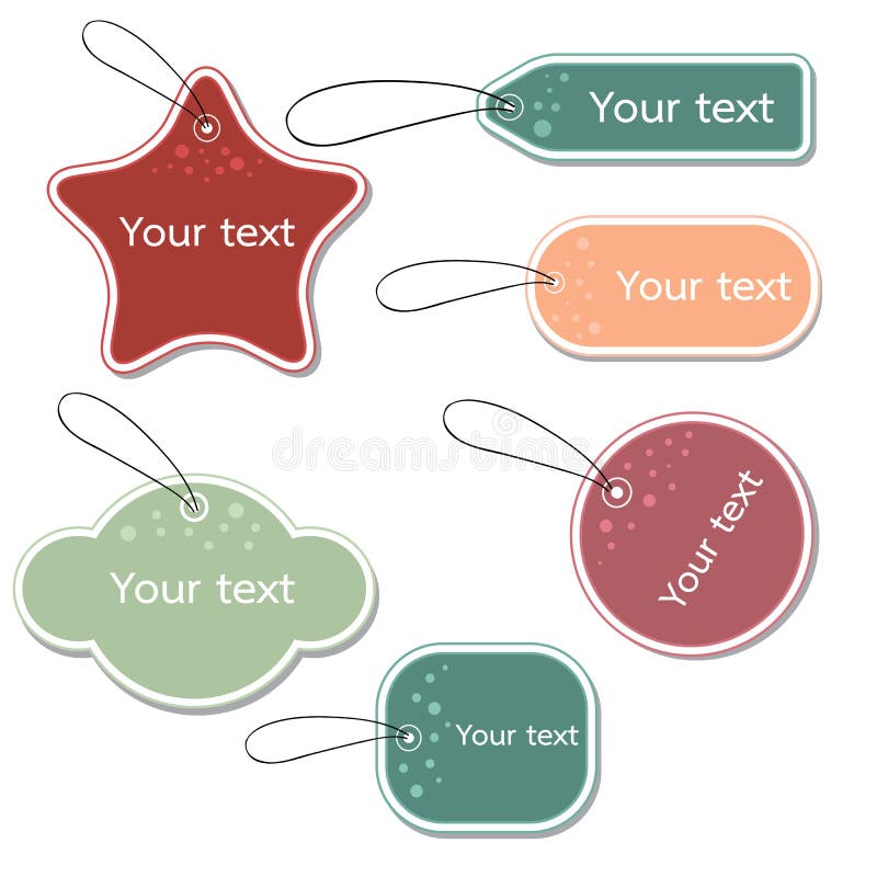 Tags Label Retro Set Vector Stock Vector - Illustration of color, icon ...