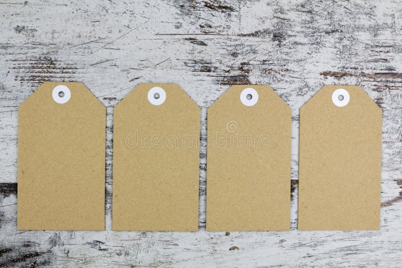 Tags for packaging stock image. Image of four, craft - 47953957