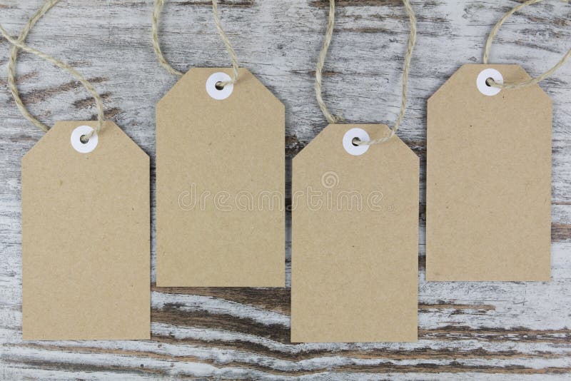 Tags for packaging stock image. Image of vintage, empty - 48041491