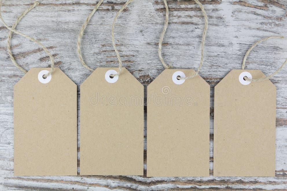 Tags for packaging stock image. Image of isolated, cardboard - 48369917
