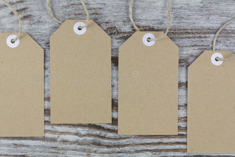 Tags for packaging stock photo. Image of craft, note - 60401196