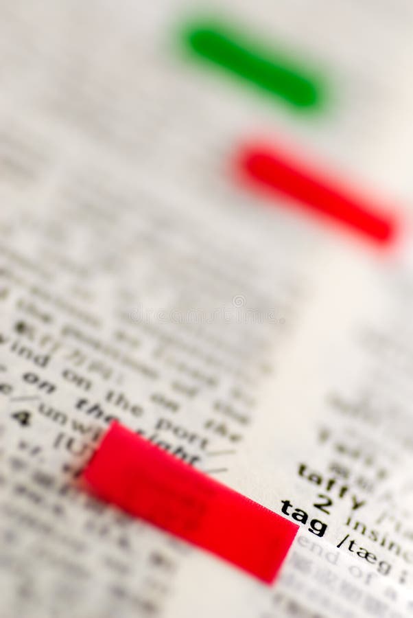 Tags show the word of tag stock photo. Image of page - 10769700