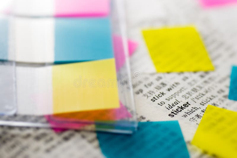 Tags and Stickers are Useful Tools Stock Image - Image of message ...