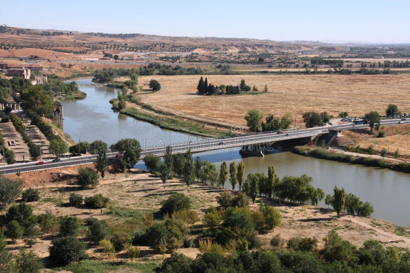Tagus river stock image. Image of spain, bridge, mediterranean - 11647137