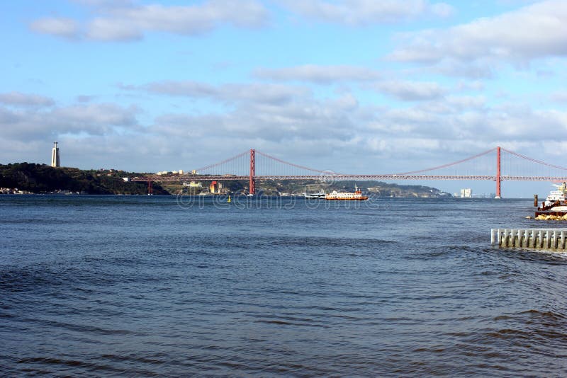 Tagus River, Lisbon, Portugal Stock Photo - Image of ocean, tagus: 26310398