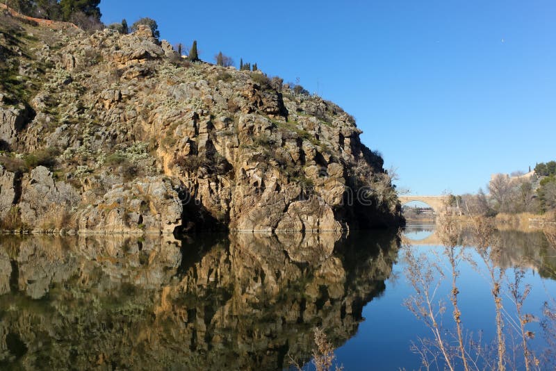 Tagus River, Spain stock image. Image of reflection, peninsula - 40361019