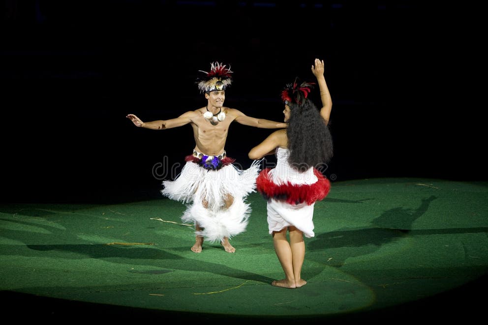Tahitian Dancers editorial stock image. Image of cultural - 8687309