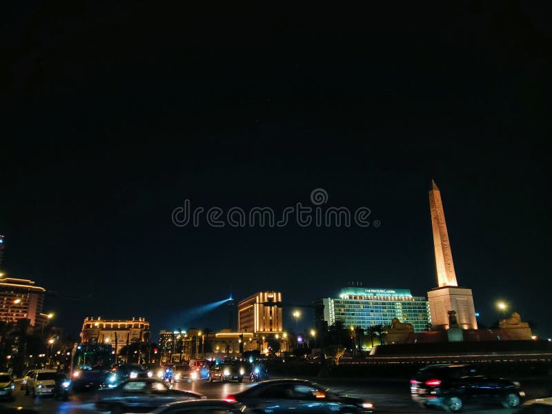 Tahrir Square in Cairo Downtown in Egypt Stock Image - Image of tahrir ...