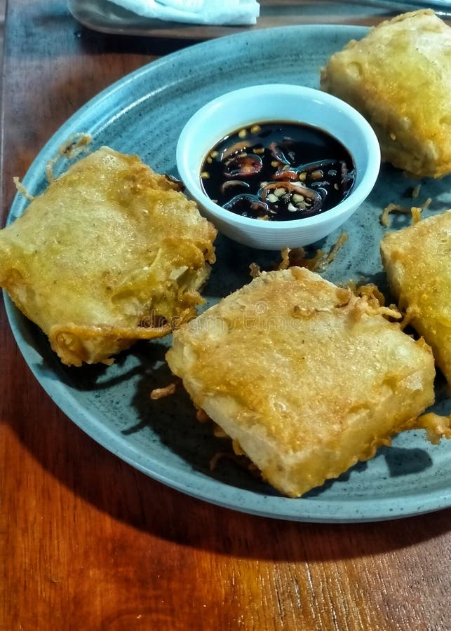 Tahu goreng isi stock photo. Image of closeup, traditional - 319486850
