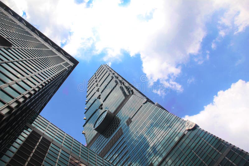 Taibei 101 image stock. Image du paysage, bleu, taïwan - 44493859