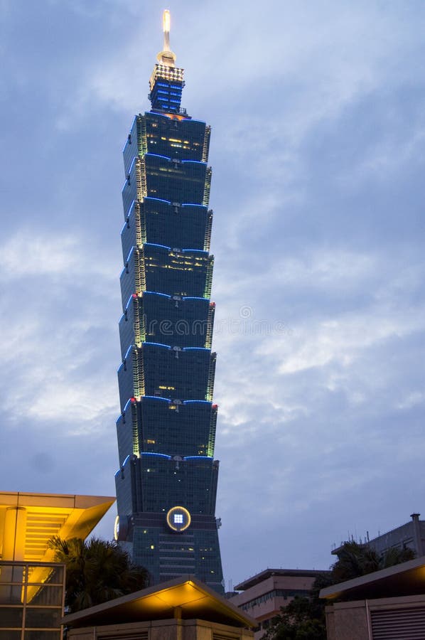 Taibei 101 editorial stock photo. Image of block, nightview - 41990048