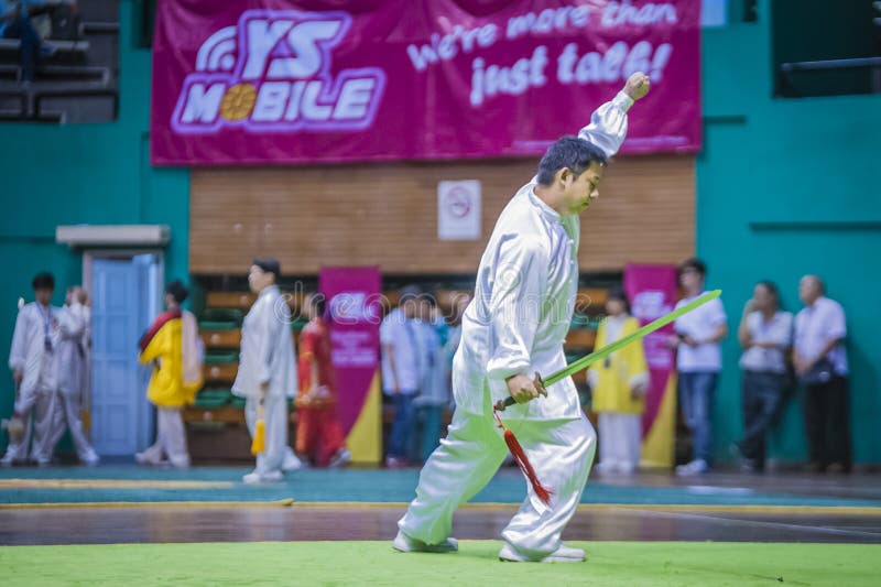 Taichi Wushu editorial photography. Image of tournament - 55807232