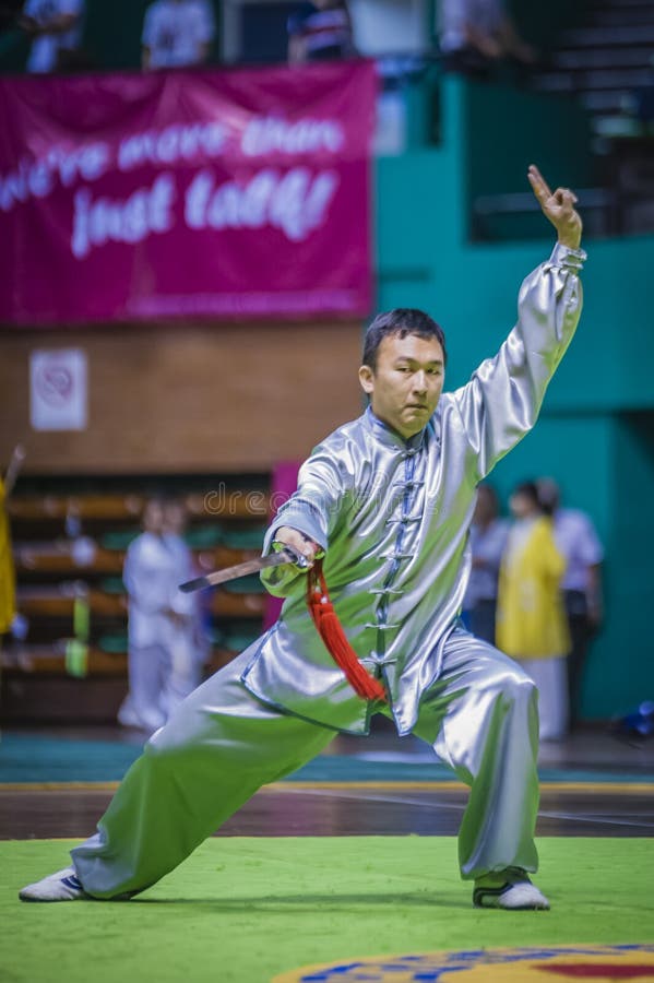 Taichi Wushu editorial stock photo. Image of actions - 55807463