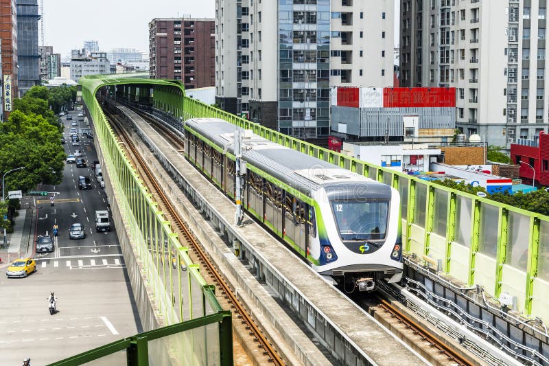 The Taichung Mass Rail Transit System in Taiwan. Editorial Photography ...
