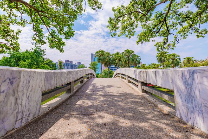 Taichung park bridge stock image. Image of idyllic, branches - 111797505