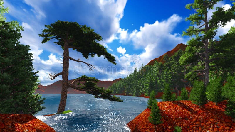 Taiga siberiano fotografia stock. Immagine di panoramico - 44700624