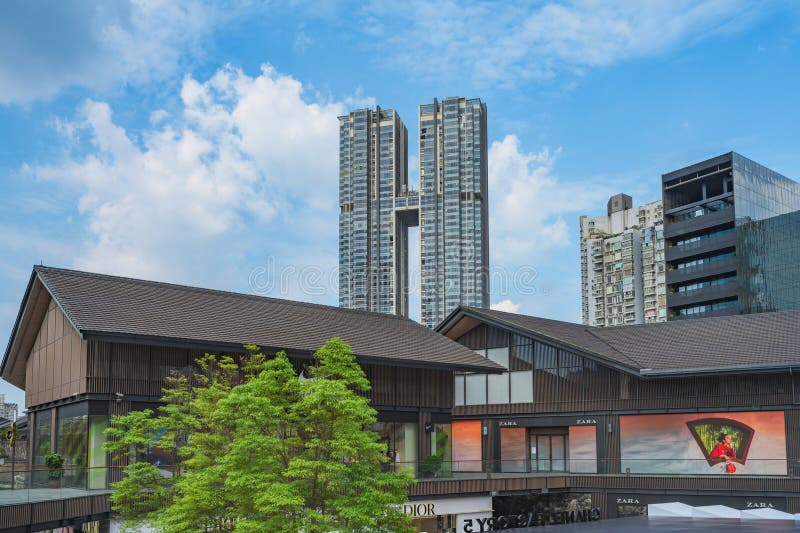 Taikoo Li Architectural Scenery in Chengdu, Sichuan, China Stock Photo ...