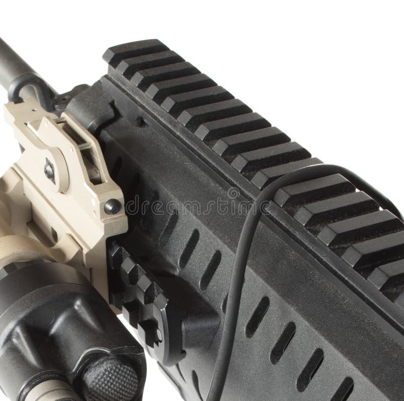 Tail Cap and Wire for a Light on a Gun Stock Image - Image of rubber ...