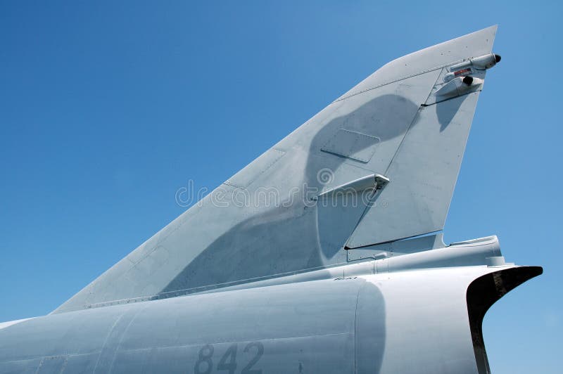 Tail of a Fighter. stock photo. Image of tale, military - 1771866