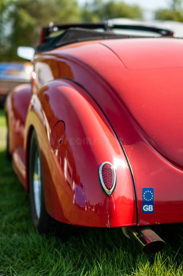 Tail Fin from a Classic American Car Stock Image - Image of metal ...