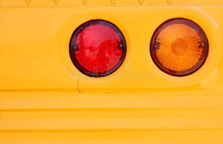 Tail lamp of school bus stock photo. Image of automobile - 24855046