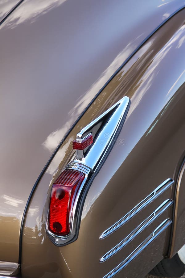 Tail Lamp of Shiny Classic Car Stock Photo - Image of power, metallic ...