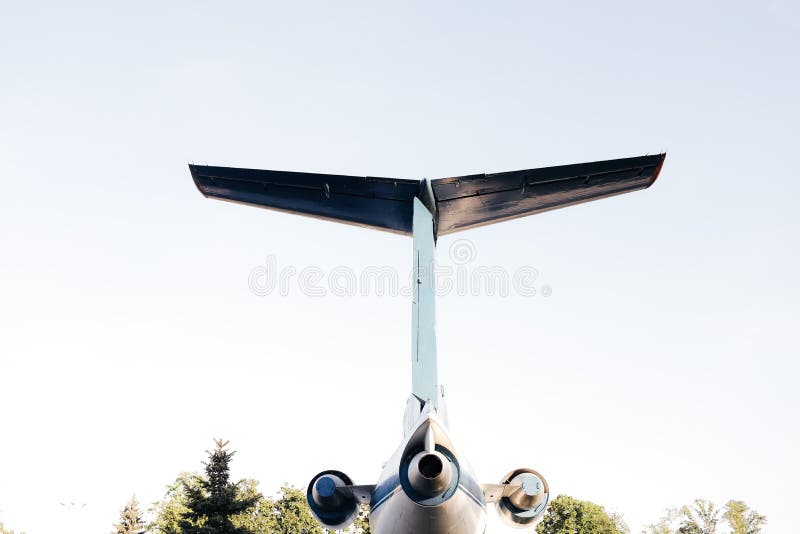 Jet aircraft tail section stock image. Image of airforce - 15748651