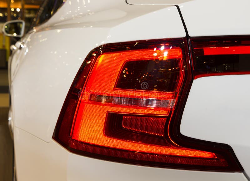 Tail Light of the Modern and Elegant Car Stock Image - Image of design ...