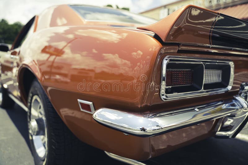 Tail Light of a Z28 Camaro editorial photo. Image of land - 298877131