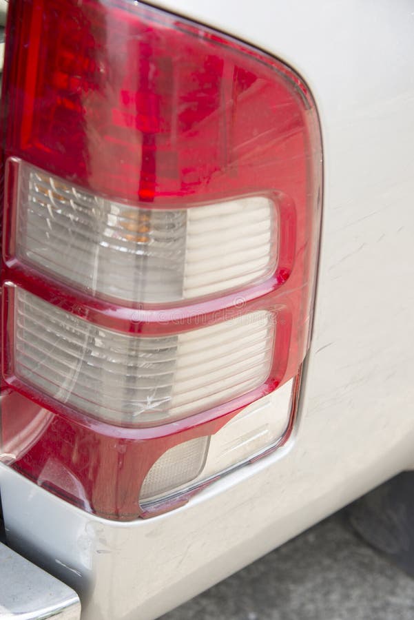The Tail Lights are Caused by Accident Stock Photo - Image of broken ...