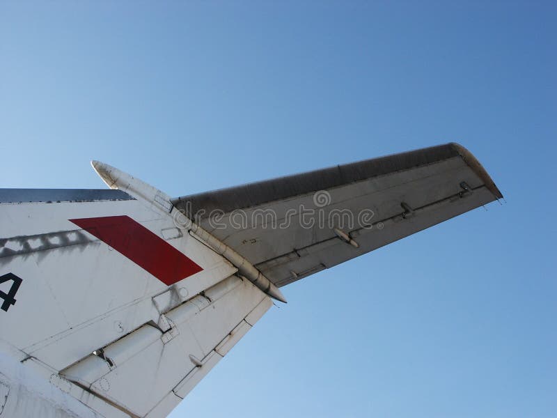 Tail of the plane stock image. Image of voltage, pressure - 1459535