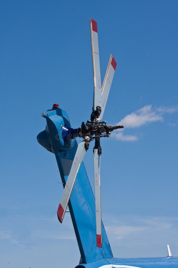 The Tail Rotor of a Helicopter Stock Image - Image of propeller ...