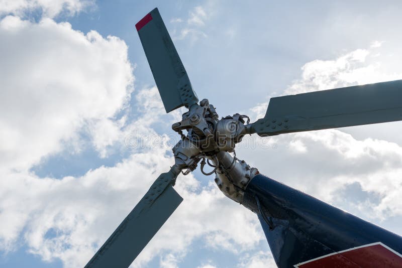 Tail Rotors of a Combat Helicopter Stock Image - Image of aircraft ...