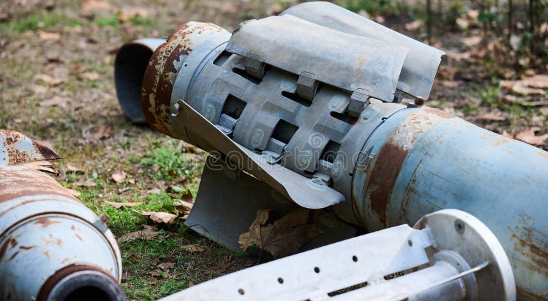 The Tail Section of a 220 Mm Rocket for the Uragan Rocket Fire System ...