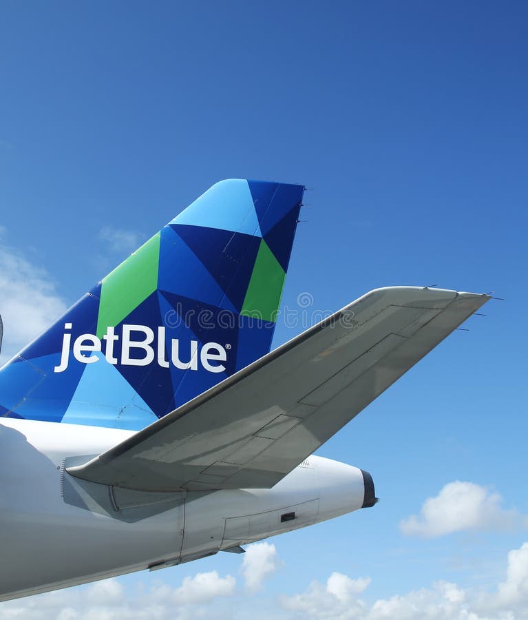Tailfin Inspirado Prisma Do Projeto De JetBlue Airbus A321 Foto de ...