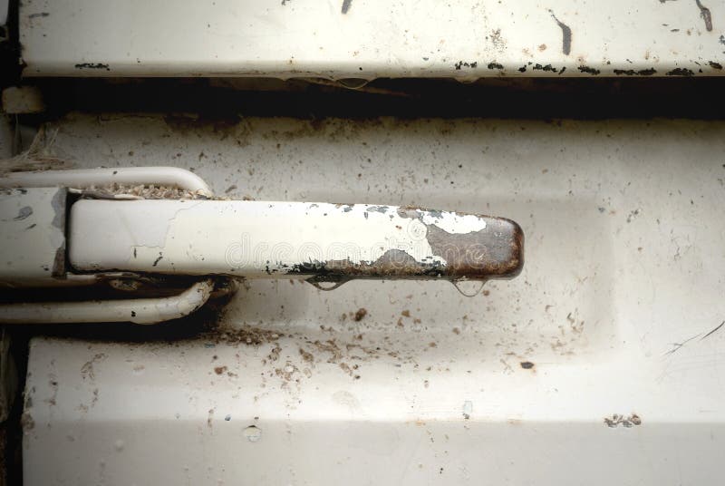 Tailgate Handle Lock for Pickup Truck. Stock Image - Image of pickup ...