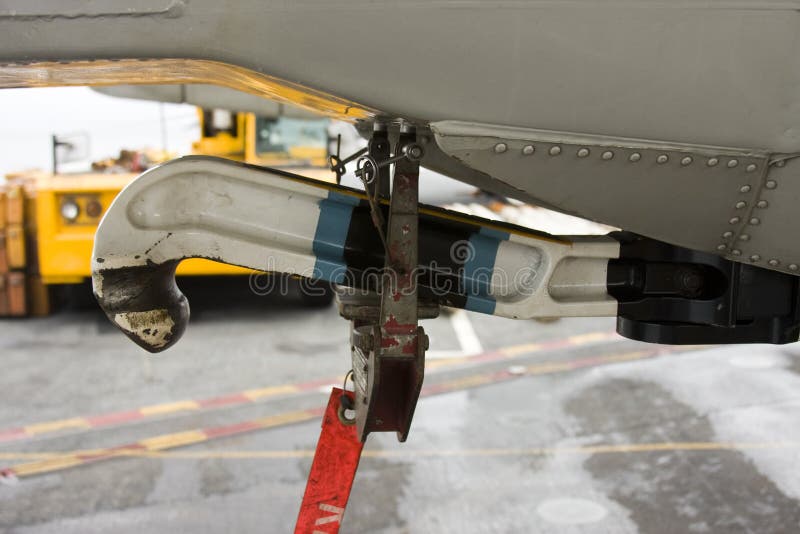 Tailhook on a Military Fighter Jet Stock Image - Image of tailhook ...