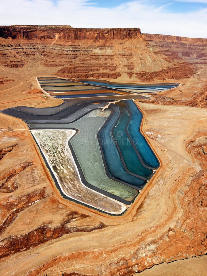 Tailings Pond in Rural Utah. Stock Photo - Image of utah, orange: 6150666