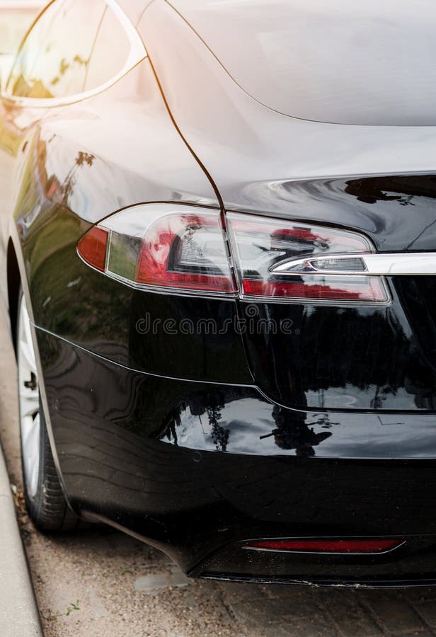 Taillight of modern car stock image. Image of street - 364348499