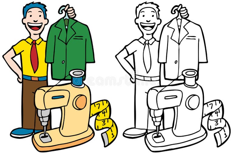 Cartoon Tailor Stock Illustrations – 12,367 Cartoon Tailor Stock ...