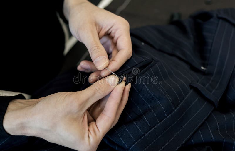 Tailor Atelier - Handmade Exclusive Clothes Making Stock Photo - Image ...