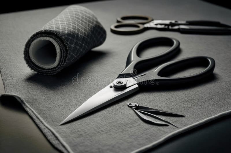 Tailor Cloth with Sharp Scissors, Creating Perfect Fit for New Garment ...