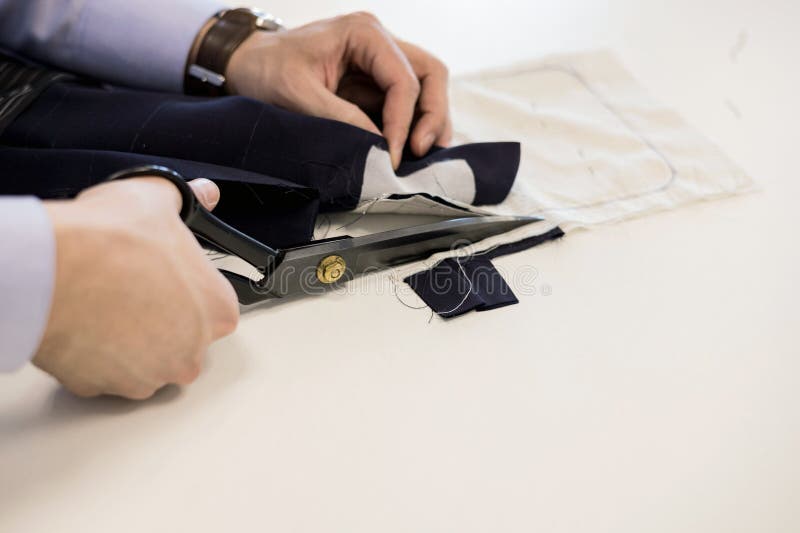 Sewing Concept. Tailor Scissors, Measuring Tape, a Needle, a Thimble, a ...